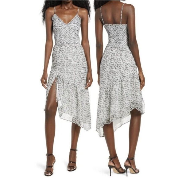 Leith | Dresses | Leith Dress Women Large Black White Floral ...